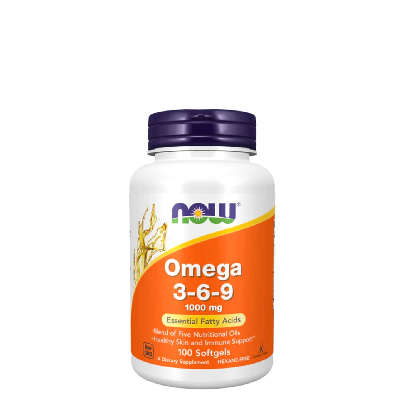 Now Omega 3-6-9 Essential Fatty Acids Capsules 100un.