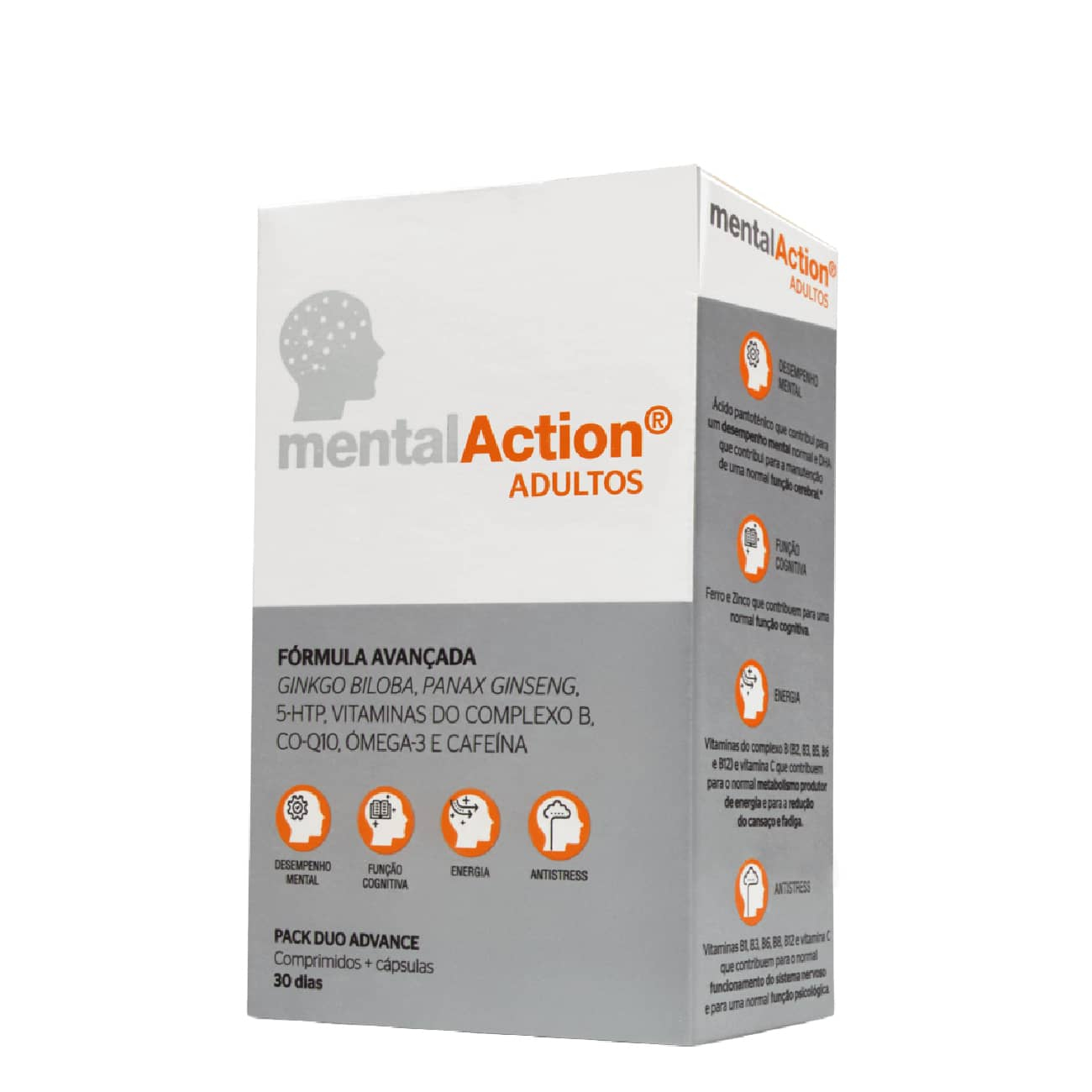 MentalAction Adults Multivitamin Tablets + Capsules Cognitive Function ...
