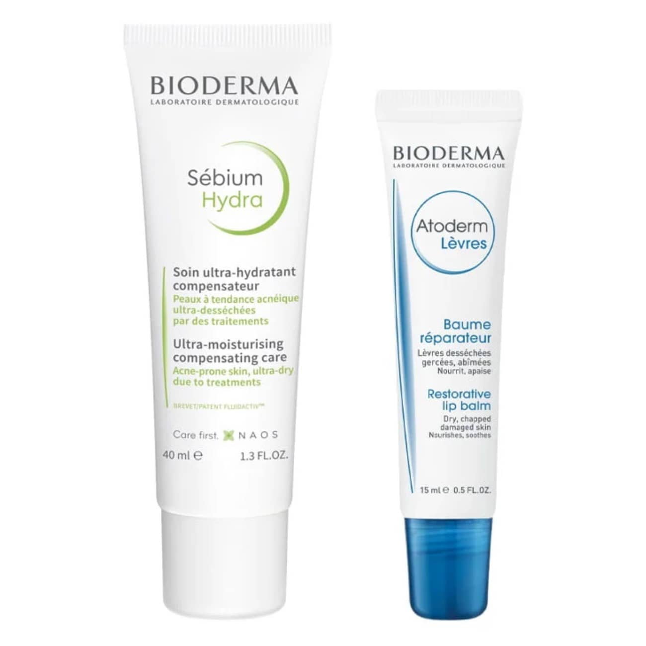 Bioderma ISO Sébium Hydra Cream + Atoderm Lip Balm